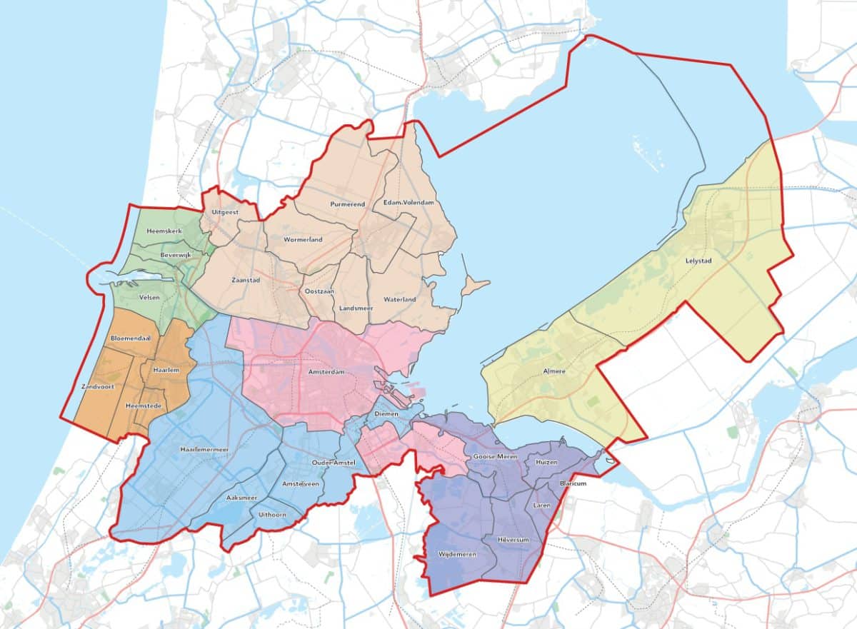 Amsterdam Metropolitan Area - working area of the Amsterdam Economic Board